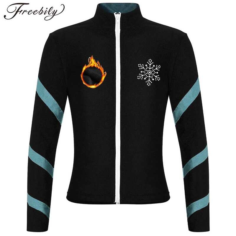 LY Kids Girls Ice Figure Skating Jacket Artistic Gymnastics Training ...