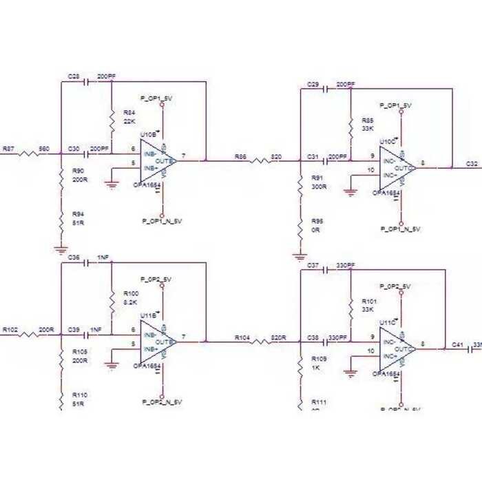Second order high-pass low-pass filter, active bandpass circuit, band ...