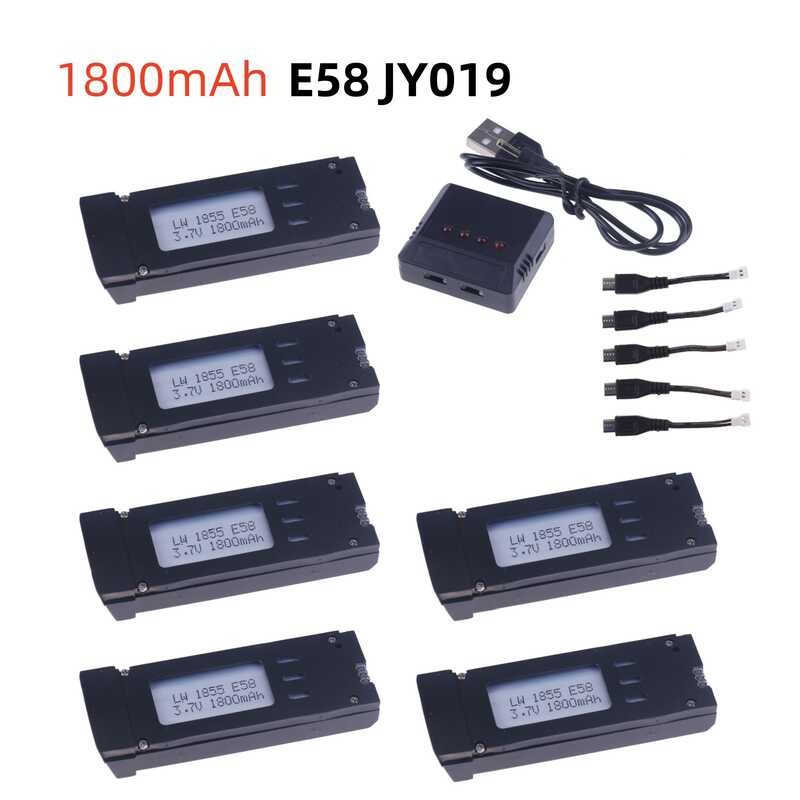 1800mAh 3.7V Lithium Battery Compatible with E58 S168 JY019 S168 Quadcopter Spare Parts | Shopee ...