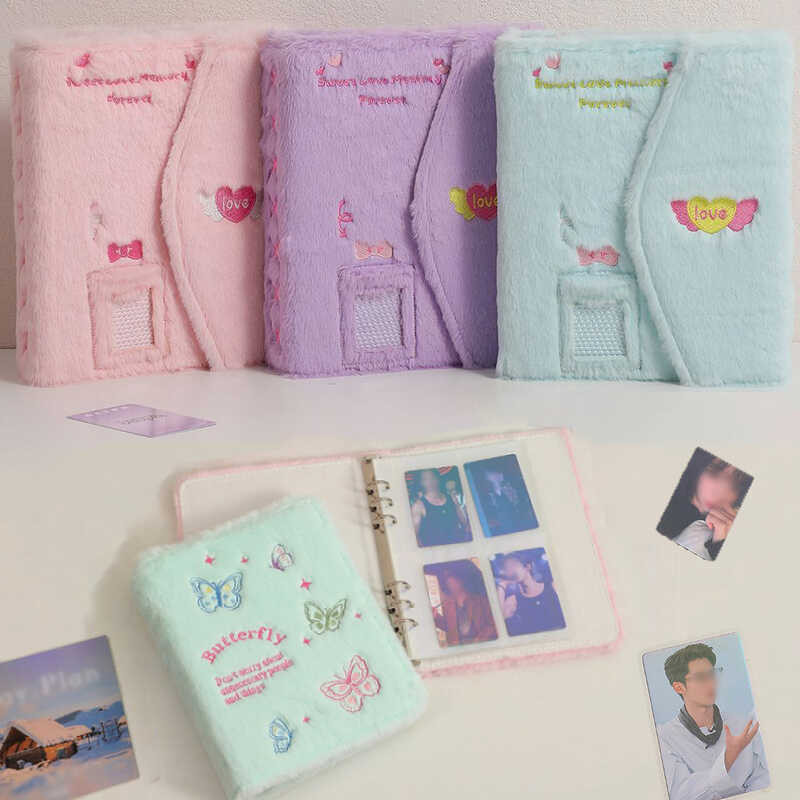 Plush Photo Card Binder Idol Cards Collect Book Kpop Card Binders ...