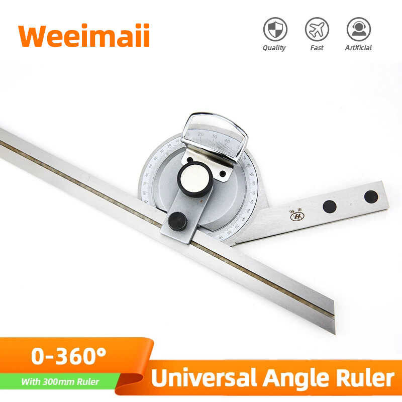 Universal Angle Ruler Protractor Multi Angle Measuring Ruler Carpentry ...