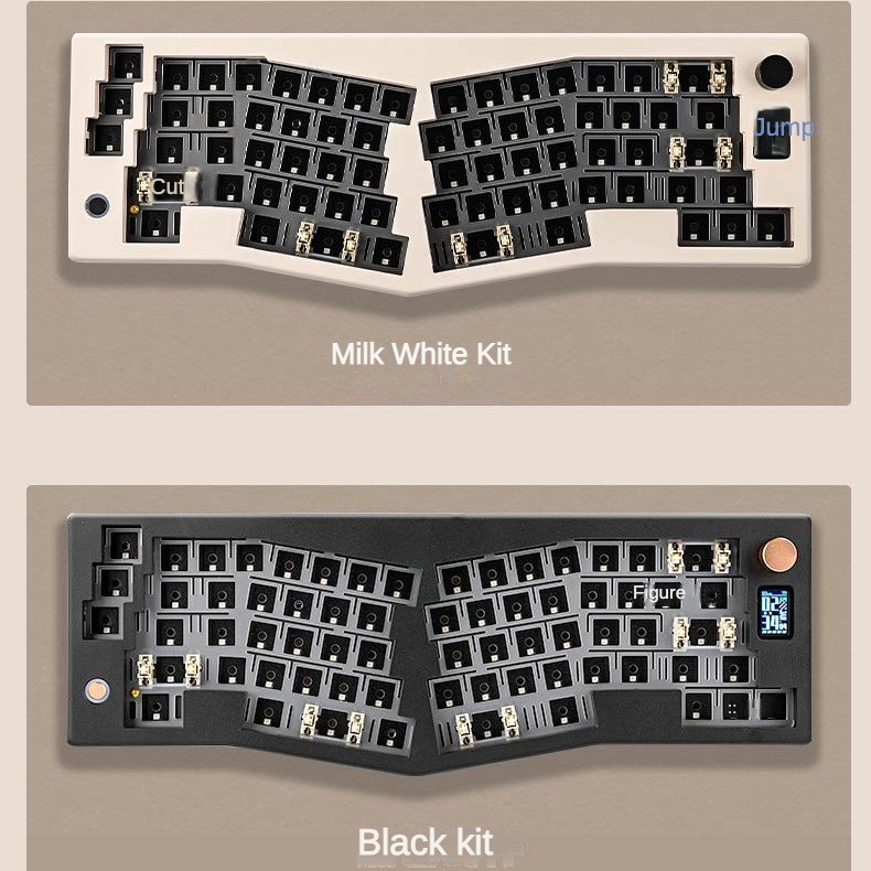 CIDOO ABM066 Alice Three Mode Mechanical Keyboard Kit Gasket Structure ...