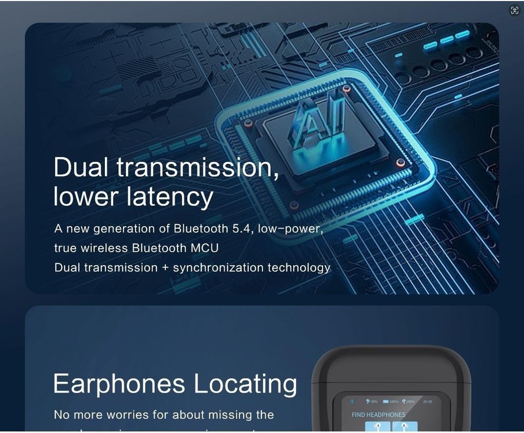 A8 Pro Bluetooth Noise Cancelling Earphone True Wireless TWS High ...
