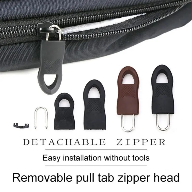 12PCS Replacement Zipper Slider Clothing Sewing Accessories Detachable ...
