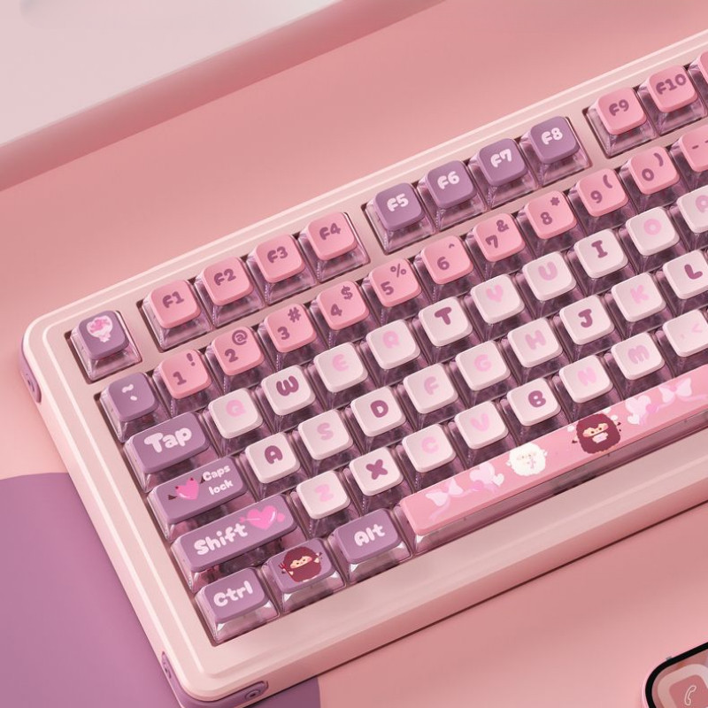 119 Keys Pink Angel Sheep & Purple Witch Theme Pudding Translucent ...