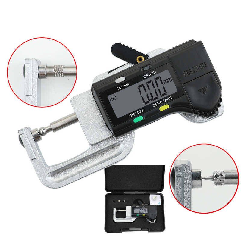 Digital Meter Tester Micrometer Lateral Thickness Gauge For Leather Steel Plate Cloth 1 | Shopee ...