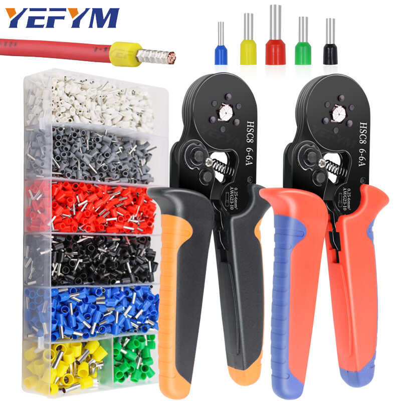 Hexagonal Ferrule Crimp Tool Wire Ferrule Crimping Tool Hsc8 6-6A Self ...