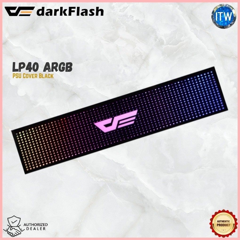 ㄨ ♀ ☔ ♞Itw | Darkflash PSU Cover LED Panel LP40 ARGB LED Panel (Black ...