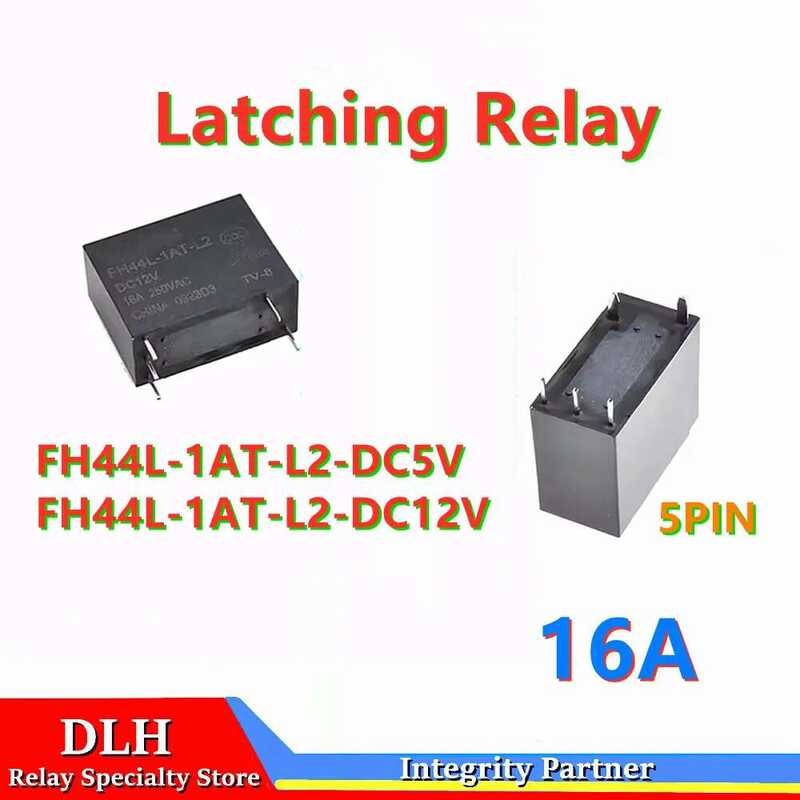 Tt 5Pcs/Lot Magnetic Latching Fh44l-1At-L2 Fh14l-1Atl-L1 3V 5V 12V 15A 16A Relay Single/Double ...