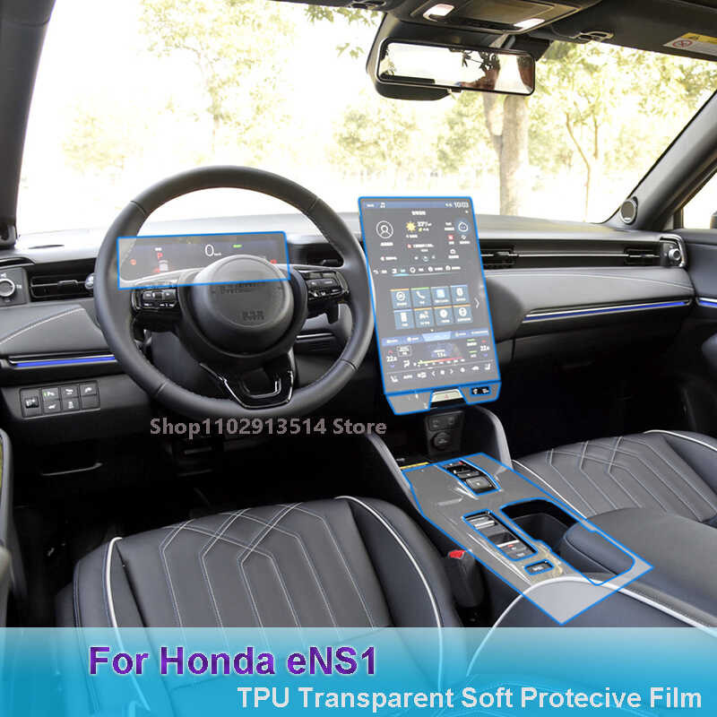 Para sa Honda eNS1_;2022-2023 Car Interior Center Console Transparent ...