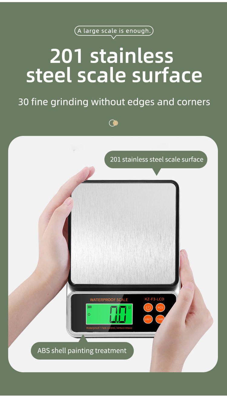 IPX67 Waterproof Kitchen Electronic Scale High Precision Home Baking ...