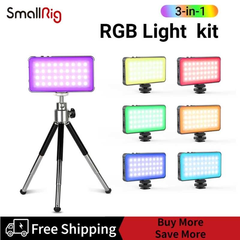 SmallRig Vibe P96L RGB Video Light Tripod kit Edition Full Color RGB ...