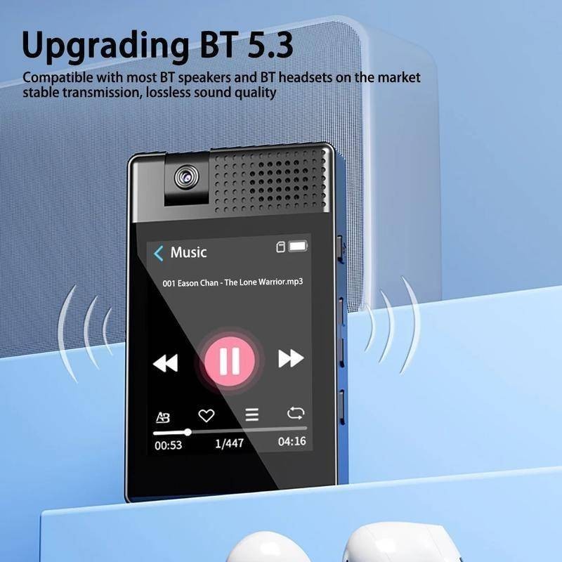 Bluetooth 5.3 MP3 Music Player Built in Speaker With 180°Rotatable ...