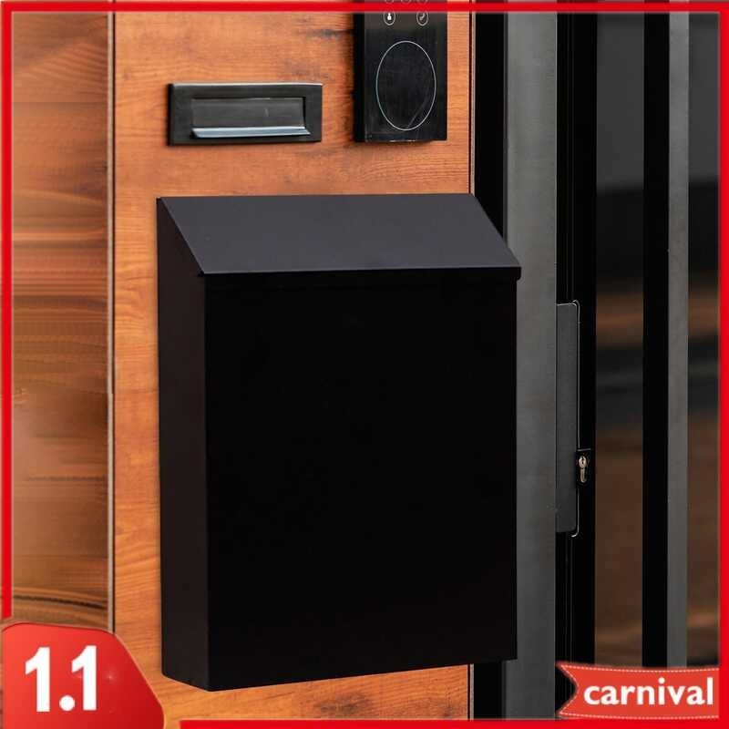Sunniiee Wall Mounted Mailbox Decorative Letter Box Modern Drop Box ...