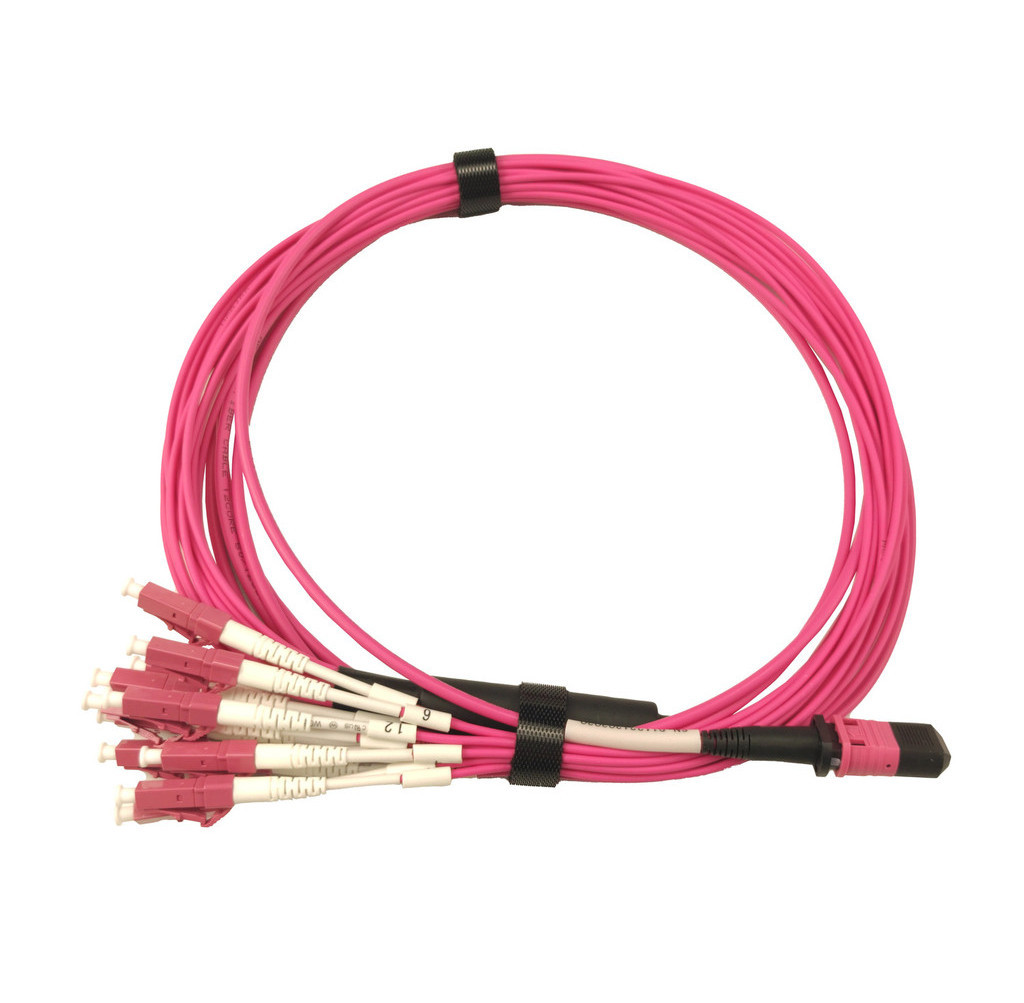 12 Core MPO MTP Sa LC Duplex Breakout Cable Fiber Optic Patch Cord ...