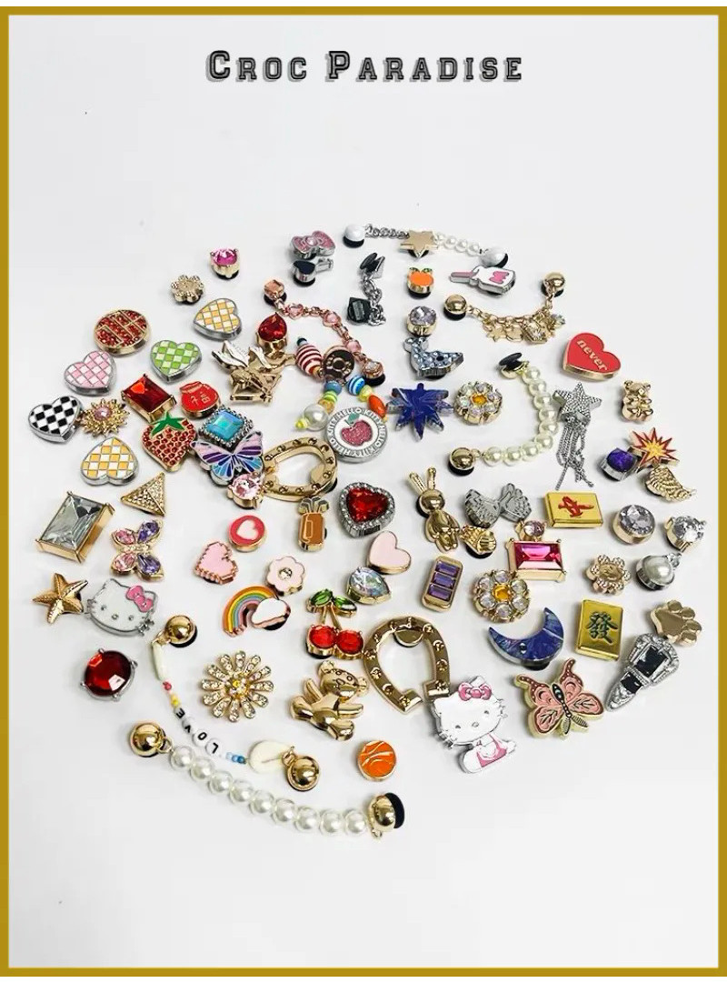 Luxury Alloy Metal Shoe Charm Collection | Premium Clog Decorations ...