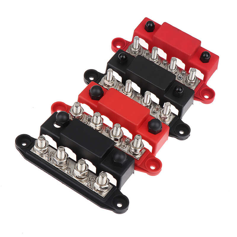 4 Post M8 M10 Power Distribution Block Terminal Screw Bus Bar High Current Wiring Stud Battery ...