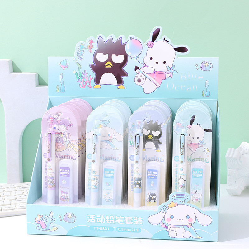 Mechanical Pencil Cute Kuromi Melody Loopy Kapibara Pencil Lead Set ...