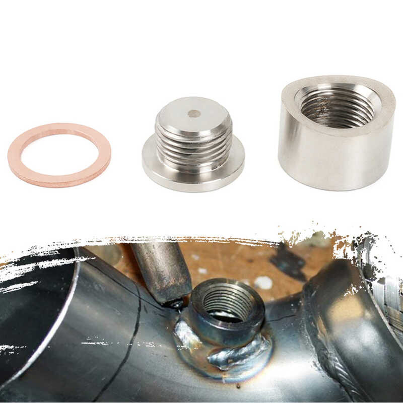 M18x1.5 Oxygen Sensor Nut Weld Bung Plug Stainless Steel O2 Sensor ...