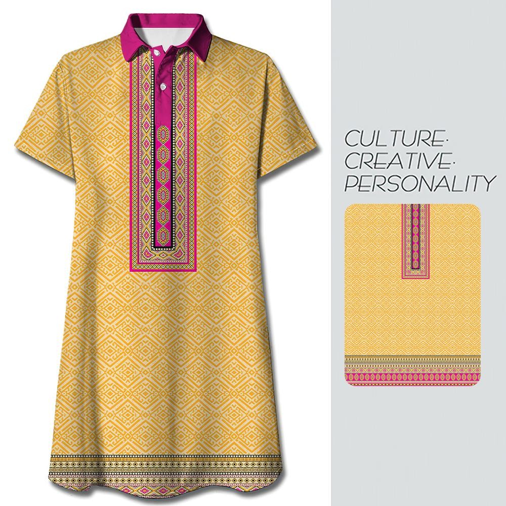 2025 Asean Attire For women Retro Women's Polo dress, Ethnic Style ...