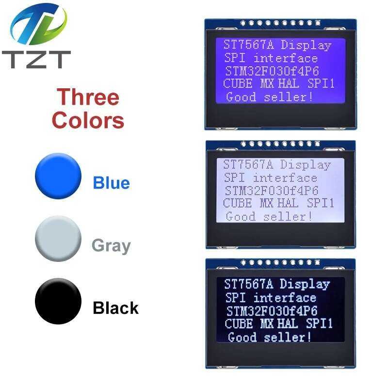SPI 12864 LCD Module 128X64 SPI ST7567A COG Graphic Display Screen Board LCM Panel 128x64 Dot ...