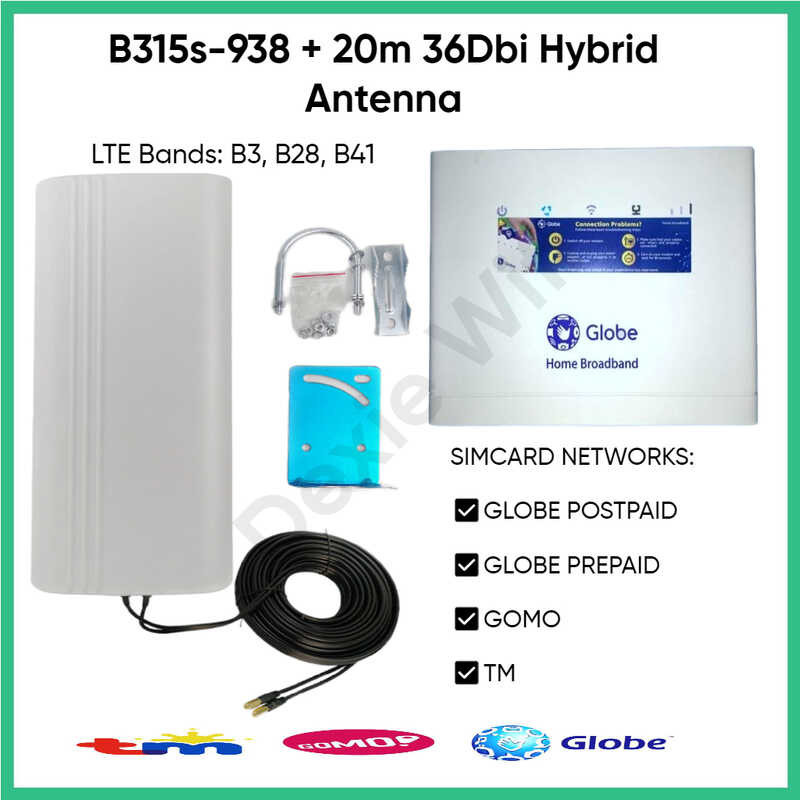 B315s 938 Modem With Full Admin Access With 36 dbi Hybrid Antenna ...