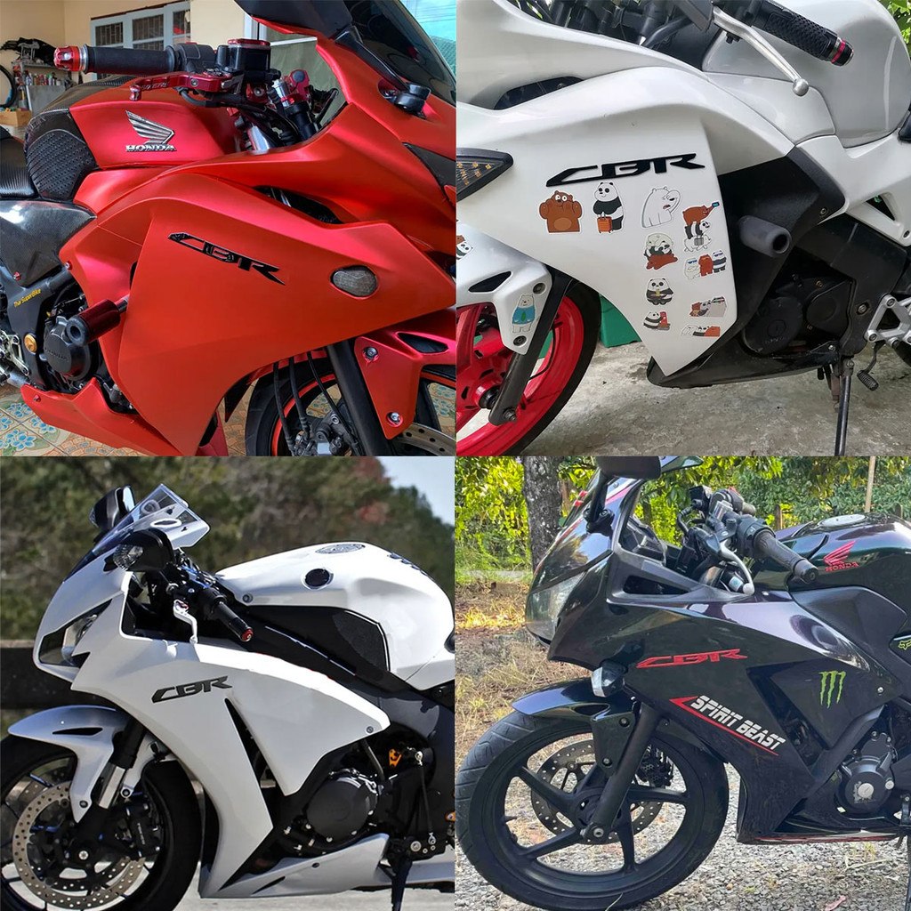 HONDA CBR 3D Epoxy Stickers Motorcycle Fuel Gas Tank Decals For Honda ...