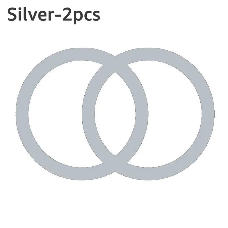 2 PCS Wireless Charging Magnetic Metal Sticker Suitable for iPhone ...