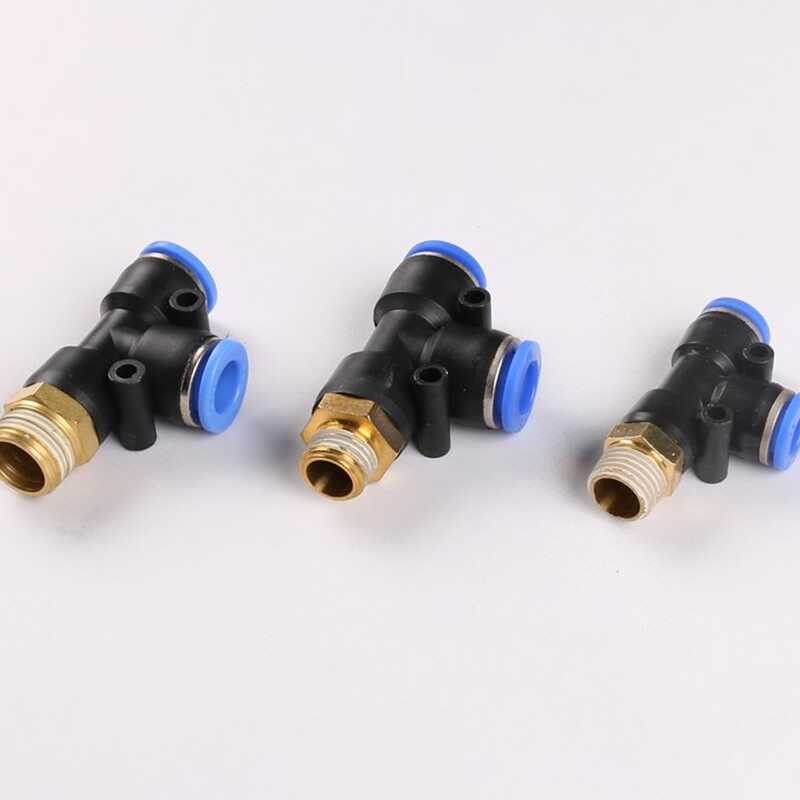 PD pneumatic tracheal hose quick connector T-shaped side tee PD4-M5.01.02 | Shopee Philippines