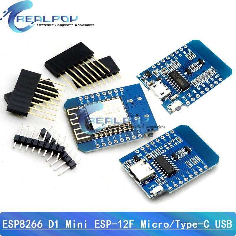 Mini D1 TYPE-C / MICRO ESP8266 ESP-12F CH340G V2 USB D1 Mini WIFI Development Board D1 Mini ...