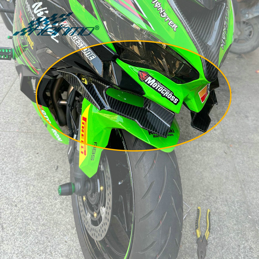 For Kawasaki ZX25R ZX4R ZX4RR 2021-2024 Front Winglet Aerodynamic ...