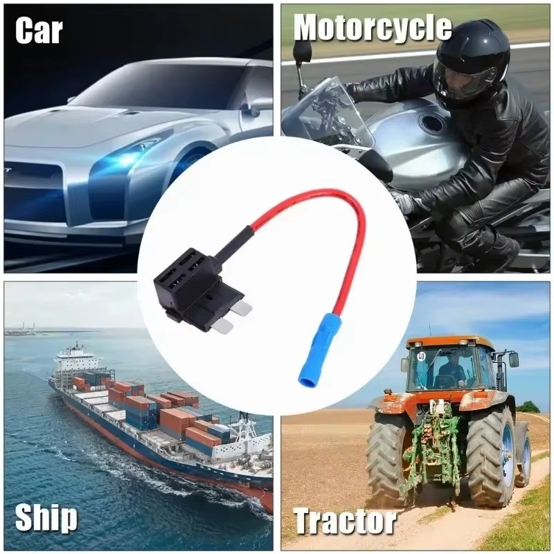 Car Mini Fuse Box Circuit Adapter ATM Blade Fuse for Car Van Motorcycle ...