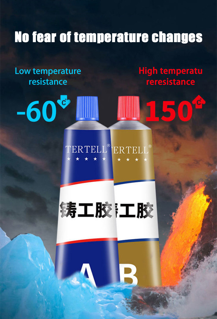 AB Metal Repair Adhesive Cold Welding Glue High Temperature Heat ...