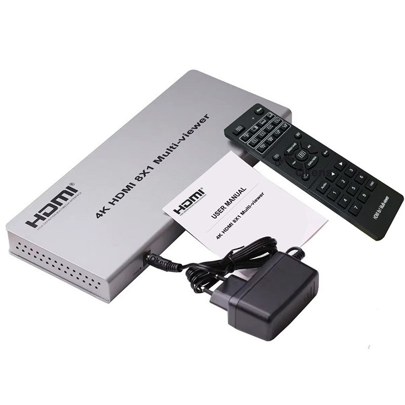 4k 8x1 HDMI Multiviewer 1080p 4x1 Quad Screen Real Time Seamless Switch ...