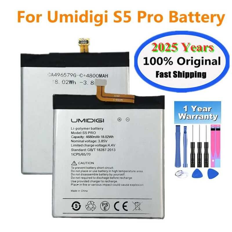 2025 3 2C Years 4680Mah 100% Original Battery For UMI UMIDIGI S5 Pro ...