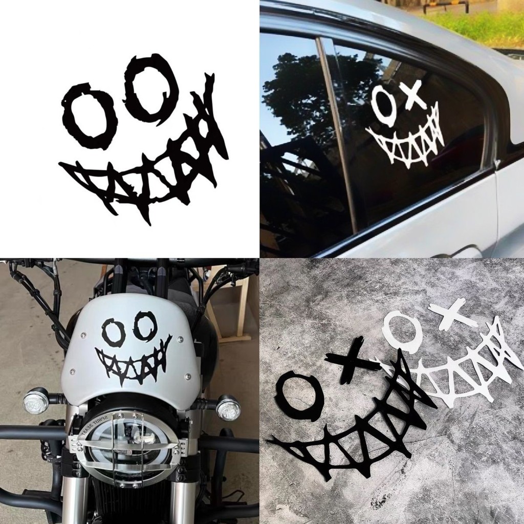 Modified Car Stickers Good-looking Car Stickers Devil Smiley Face Car ...