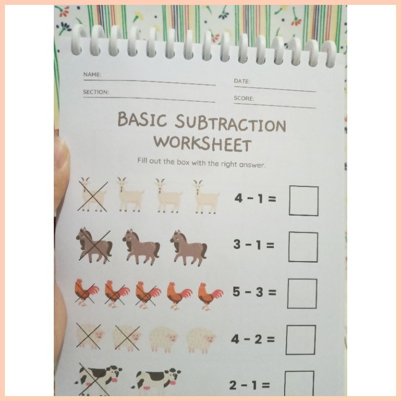 ♂ ☪ ♒ MATH Activity Book for kindergarten preschool kids worksheet ...