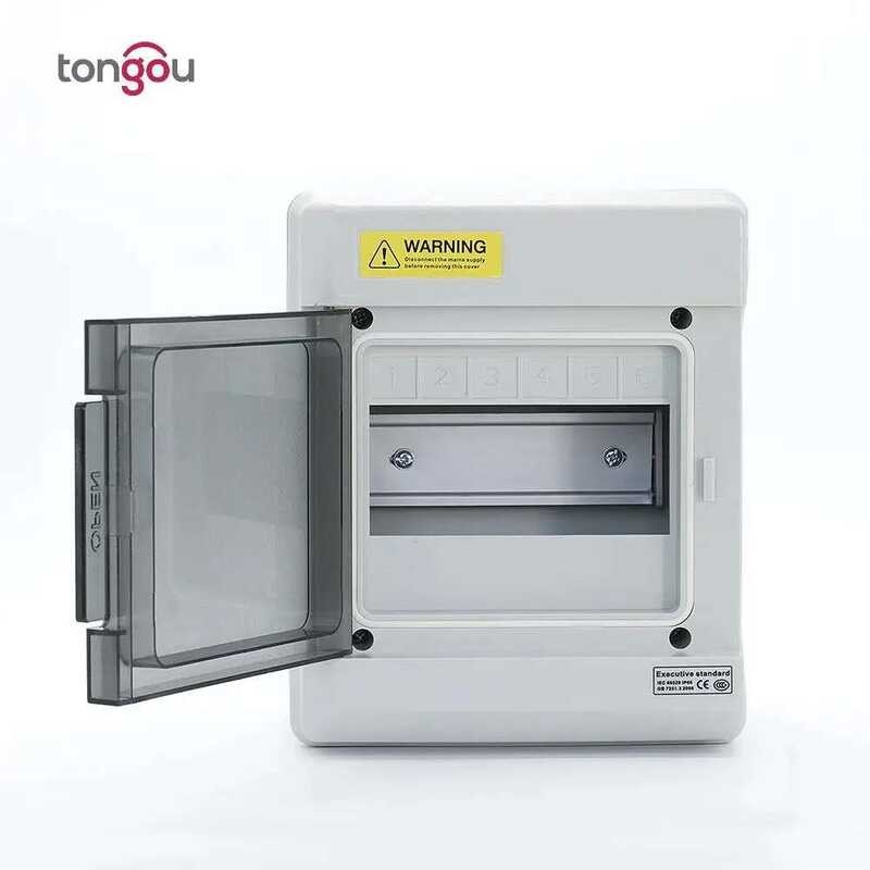 Tt 6 Ways Electrical Ip65 ABS Plastic Waterproof Power Distribution Box ...