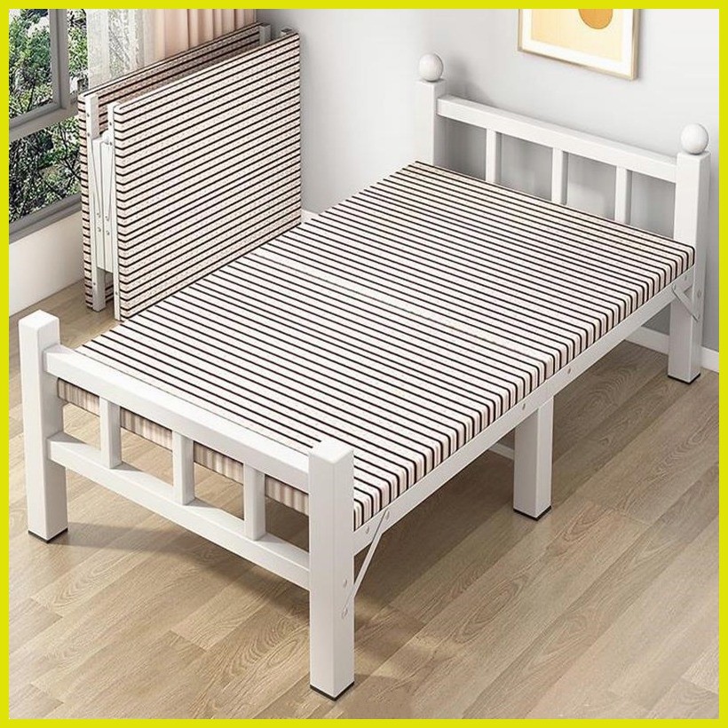 Folding Bed Portable Foldable Bed Super Sturdy Frame Office Lunch Break ...