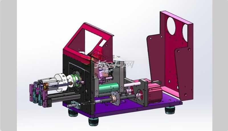 Wire stripping machine 3D drawing printing SW model CAD equipment ...