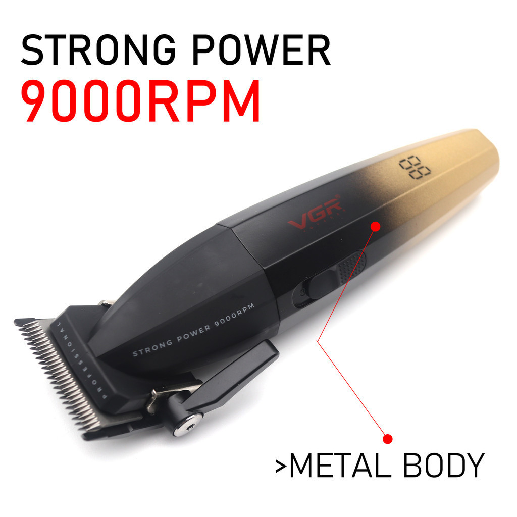 VGR V-003 Professional Hair Clipper 9000 RPM Ceramic Blade Hair Cutting ...