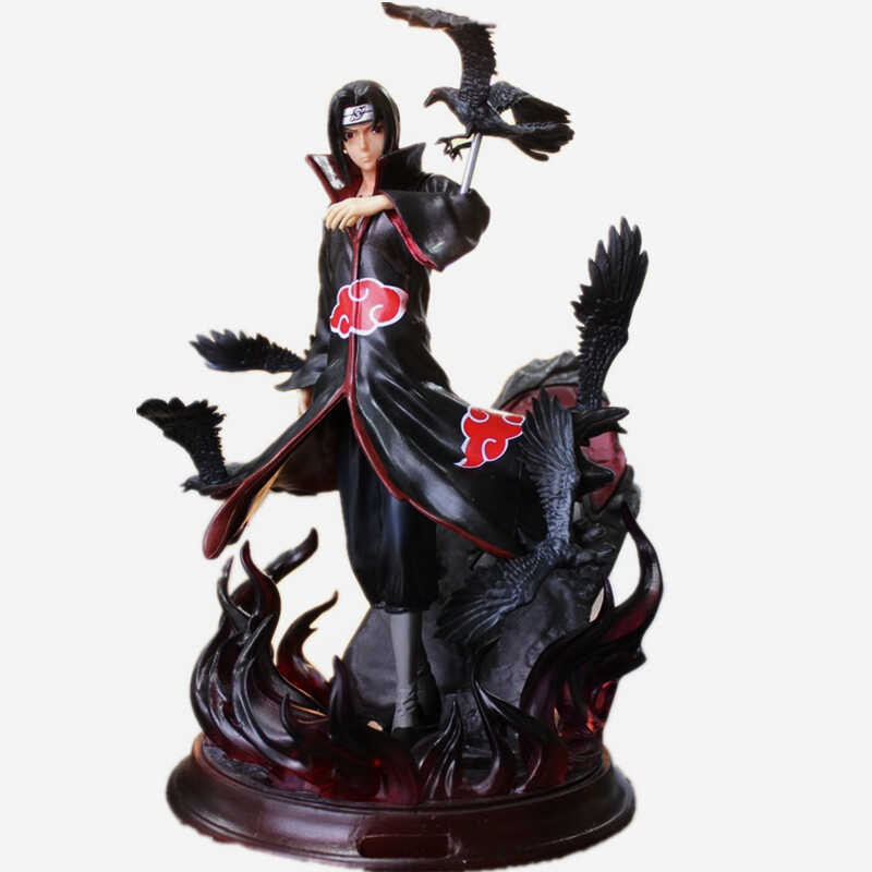 Anime Naruto Uchiha Itachi Figure Crow Itachi Akatsuki Sasuke Brother ...