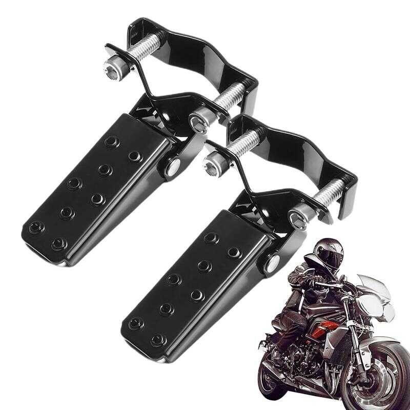 Motorcycle Folding 1 Pair Universal Rear Brake Pedal Lever Foldable ...