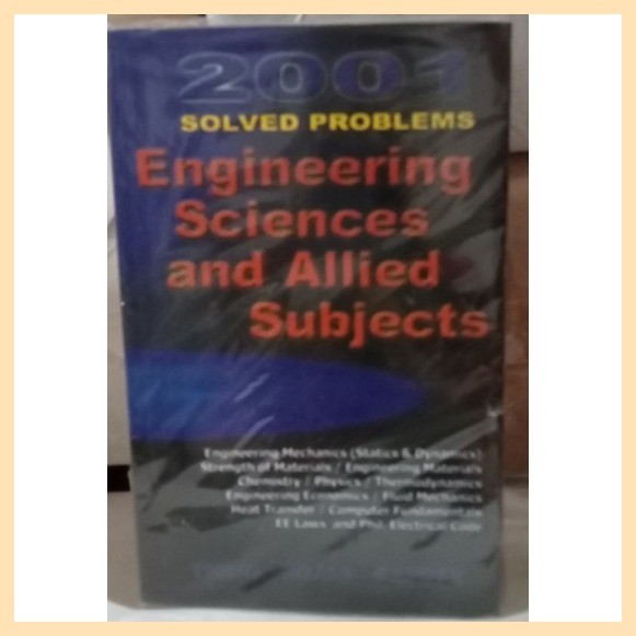 ♒ ☆ ♞2001 Solved Problem Engineering Sciences and alliied subject(Capote) | Shopee Philippines