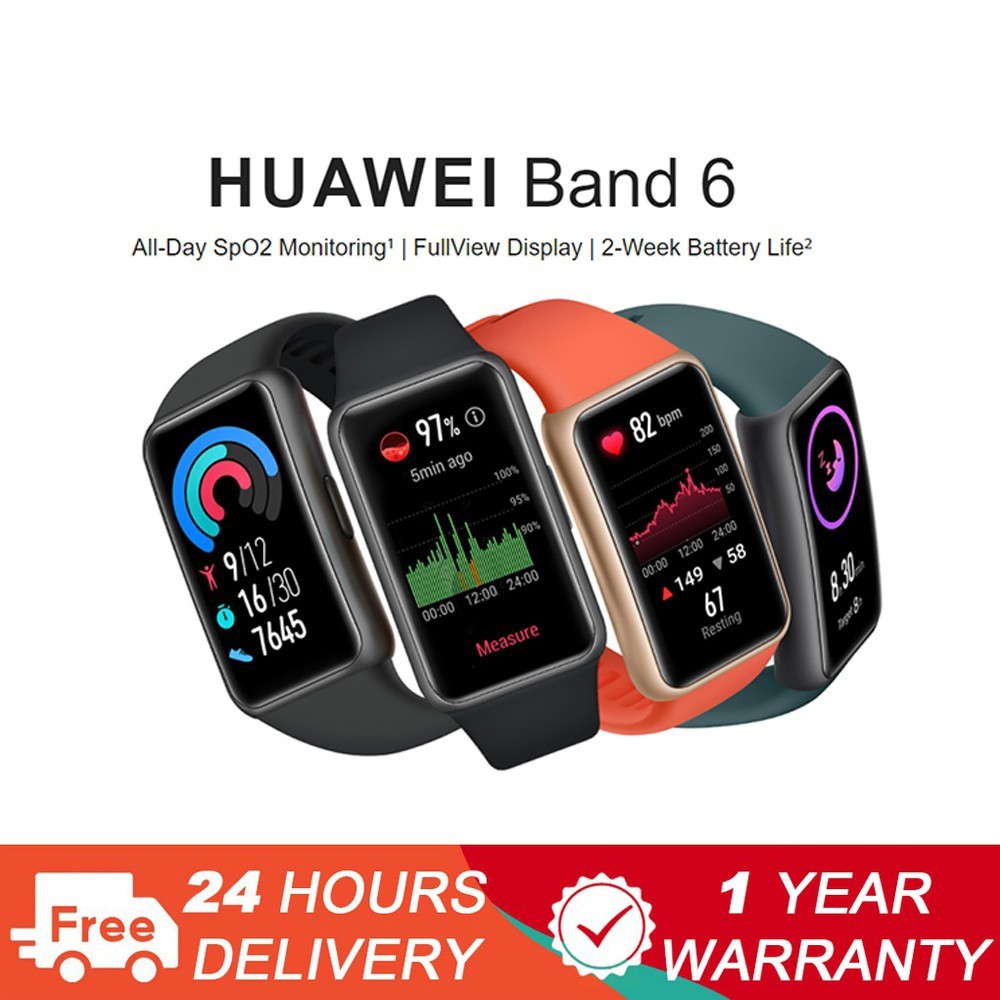 HUAWEI Band 6 Smart Watch Magnetic Charging Waterproof 1.47-inch AMOLED ...