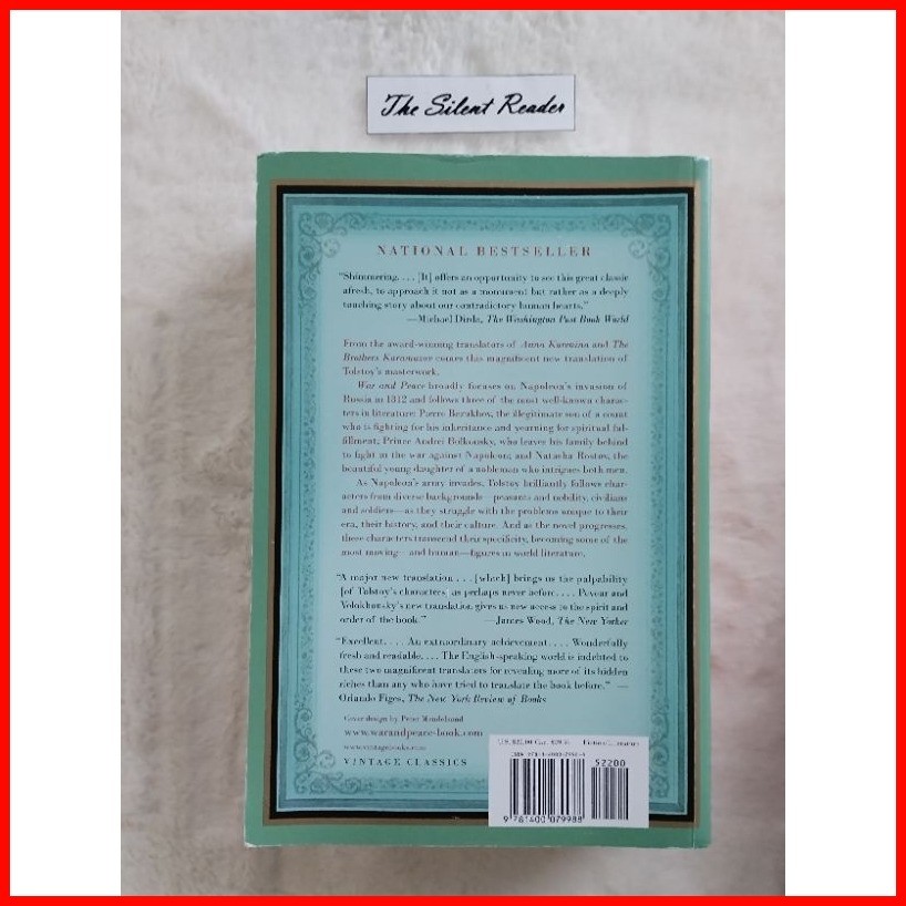 ⚽︎ War and Peace by Leo Tolstoy translated by Richard Pevear and ...