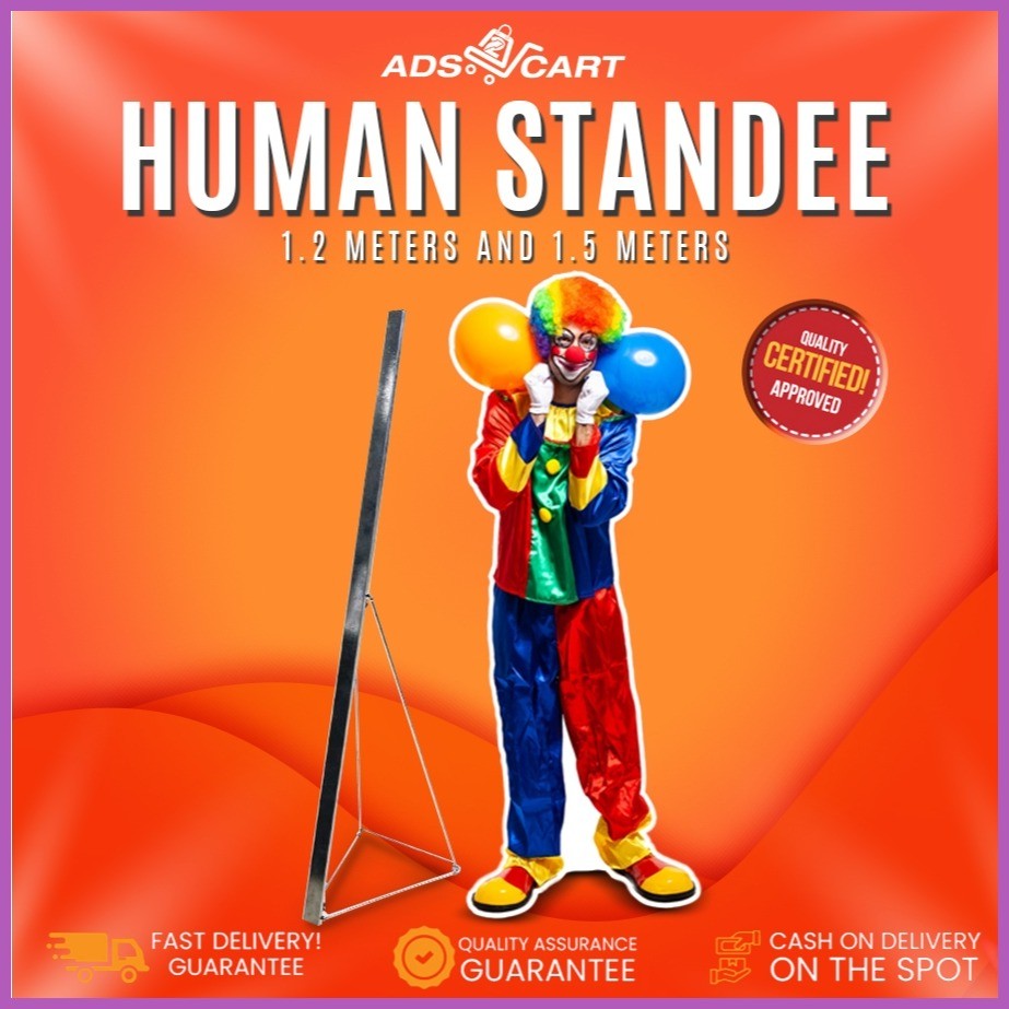 ADS Advertising Human Standee / Life size standee 2ft. x 4ft. and 2ft ...