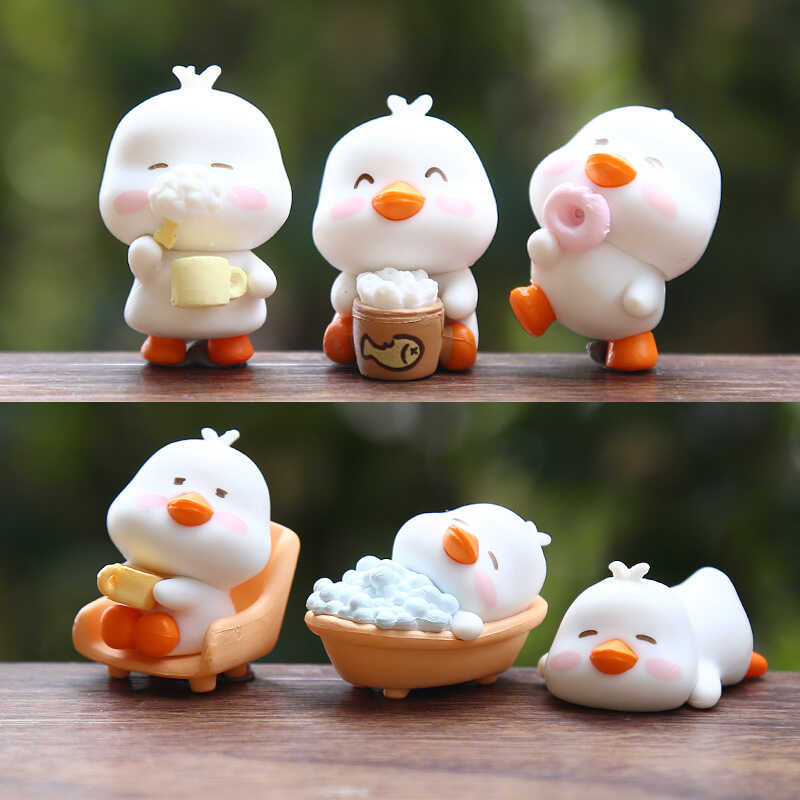 Cute Afternoon Tea Play Series Duckling Doll Girl Heart Healing Series ...