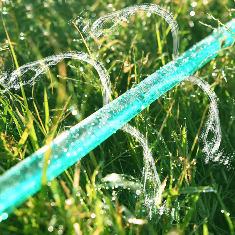 Soaking Hoses and Sprinkler Heads Set Garden Lawn Ground Watering ...
