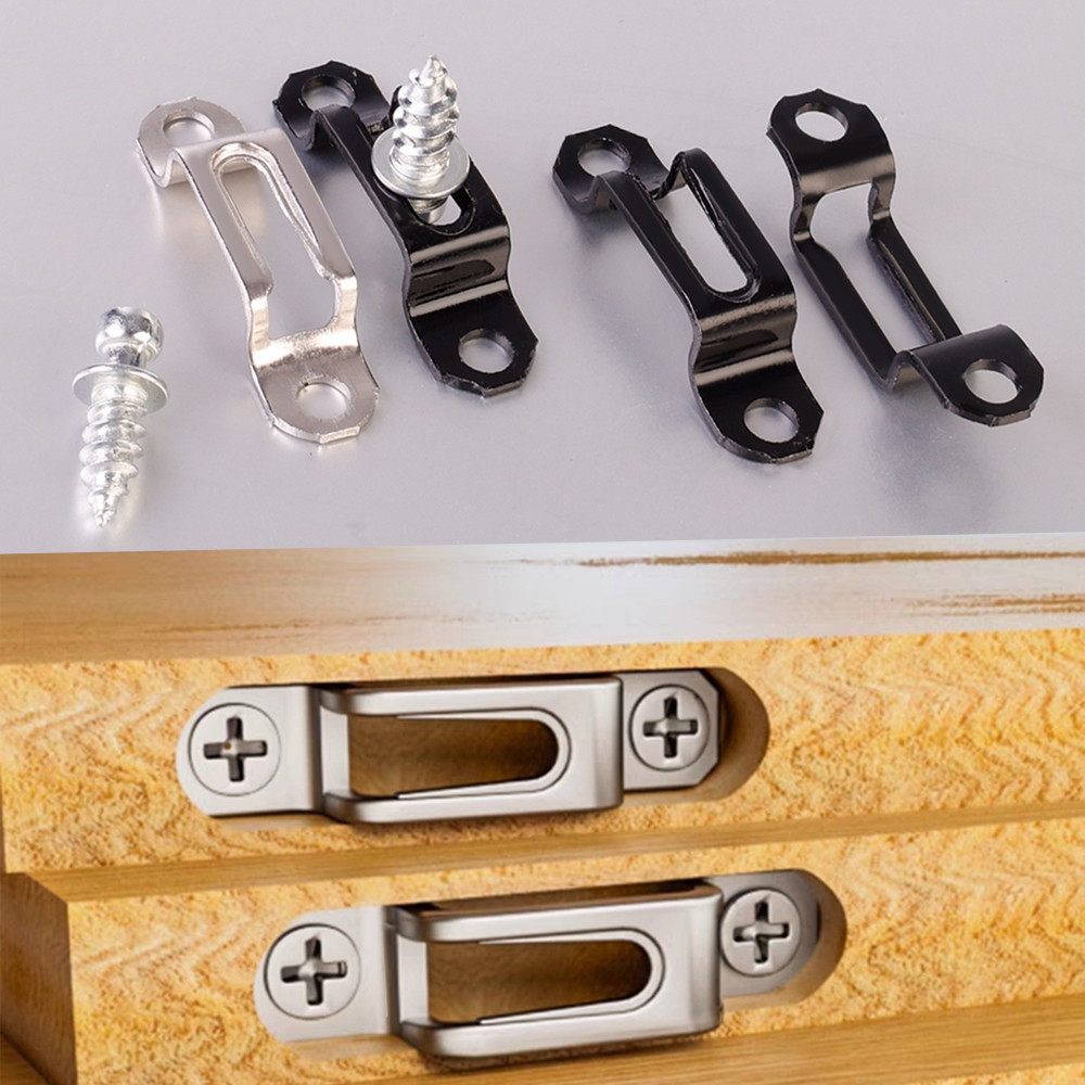 Stainless Steel Connector Cupboard Buckle Furniture Black Cabinet ...